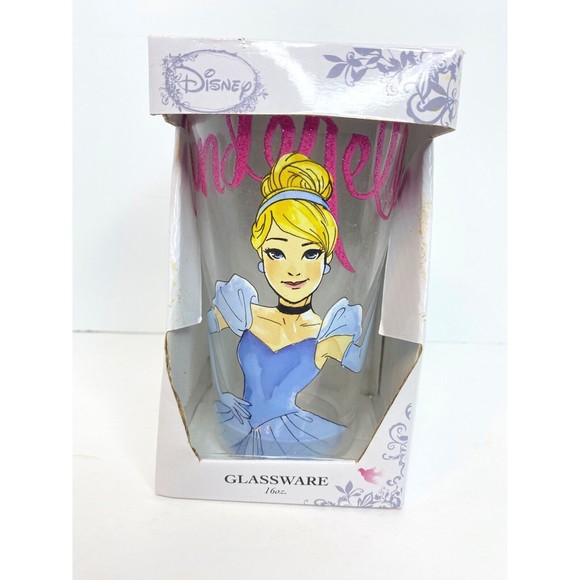 Disney | Dining | New Disney Glassware Cinderella 6 Oz Glass New | Poshmark